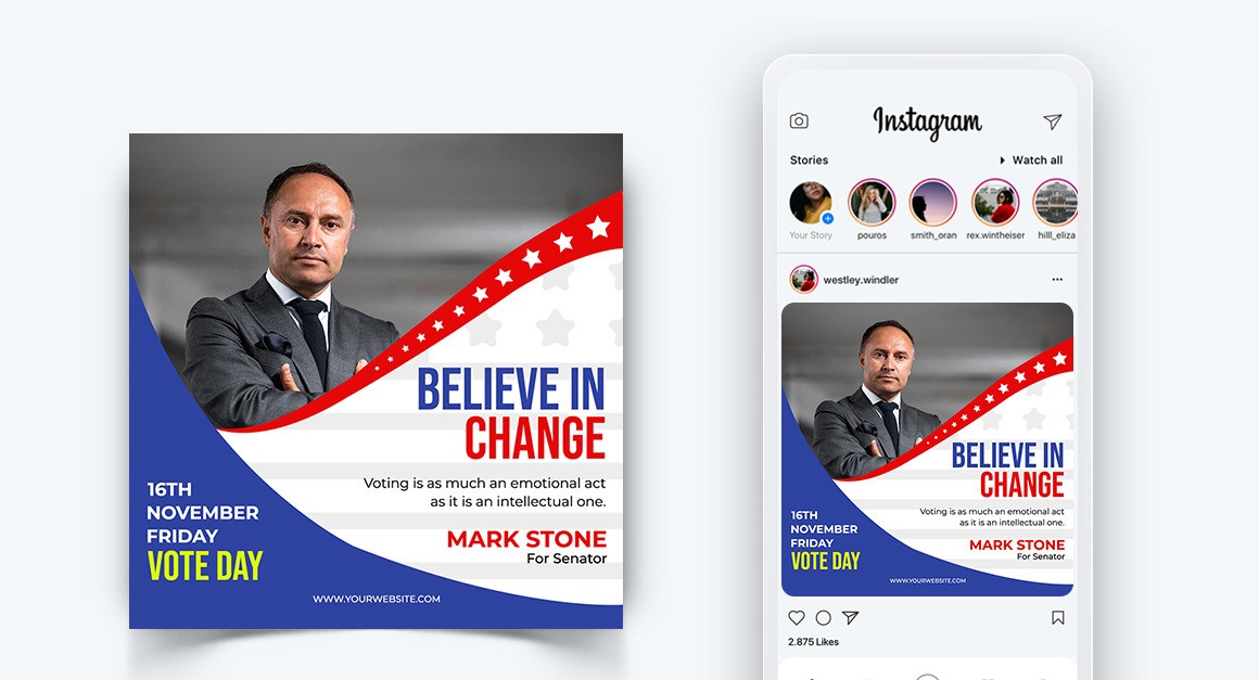 Political Campaign Social Media Post Design Template-06