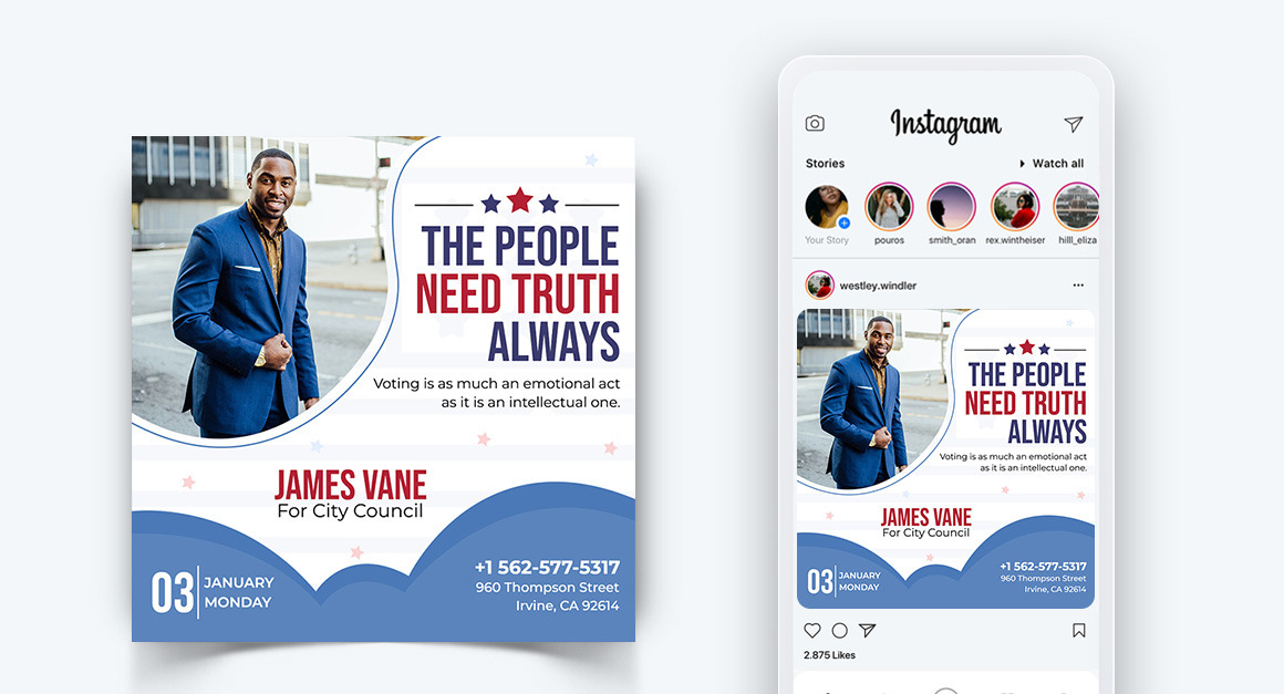 Political Campaign Social Media Post Design Template-07