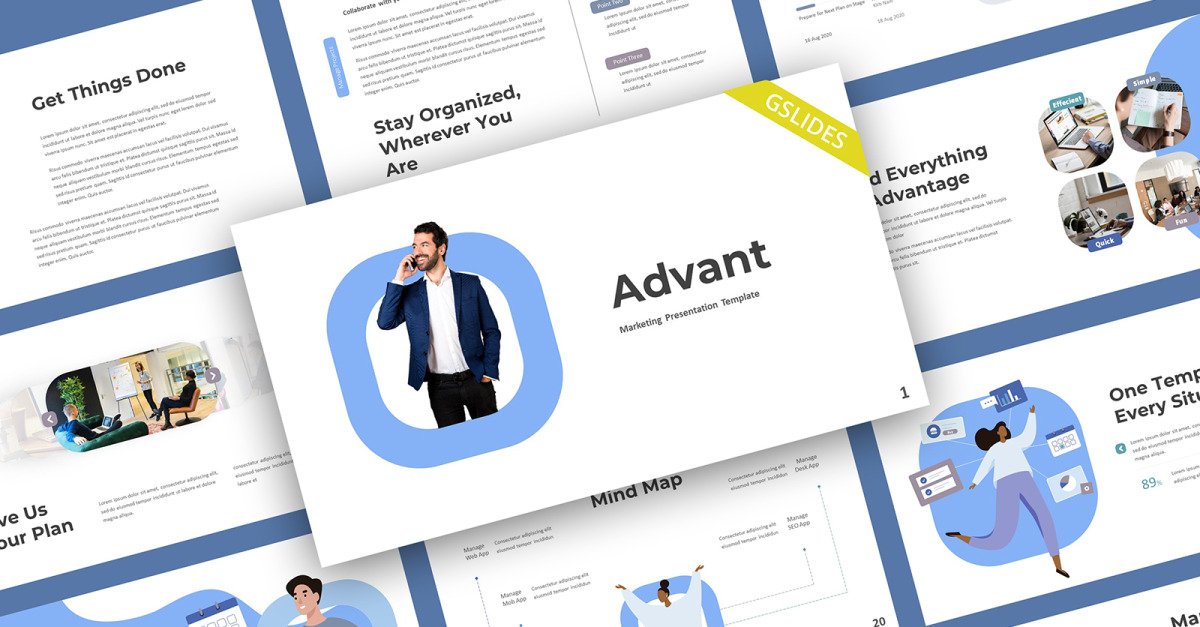 Modello di Presentazioni Google per il marketing aziendale avanzato
