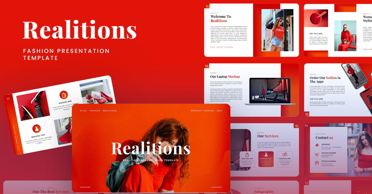 Realitions - Fashion Google Slides Template - TemplateMonster