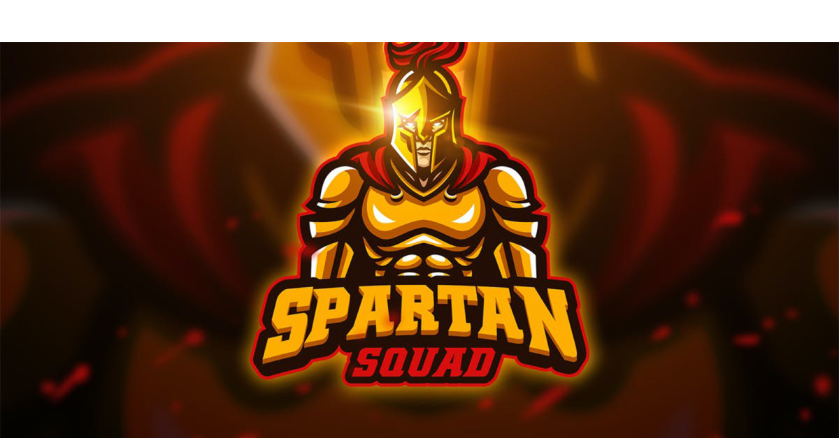 Spartan 2 - Logo maskotki i e-sportu - TemplateMonster