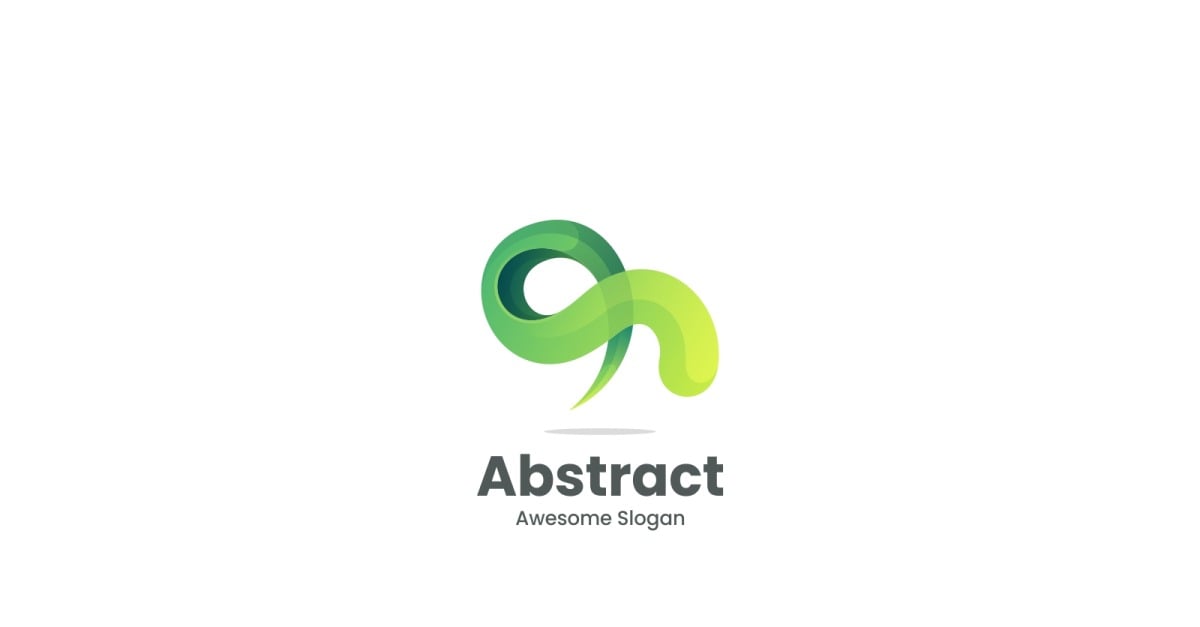 Abstract Green Gradient Logo #261446 - TemplateMonster