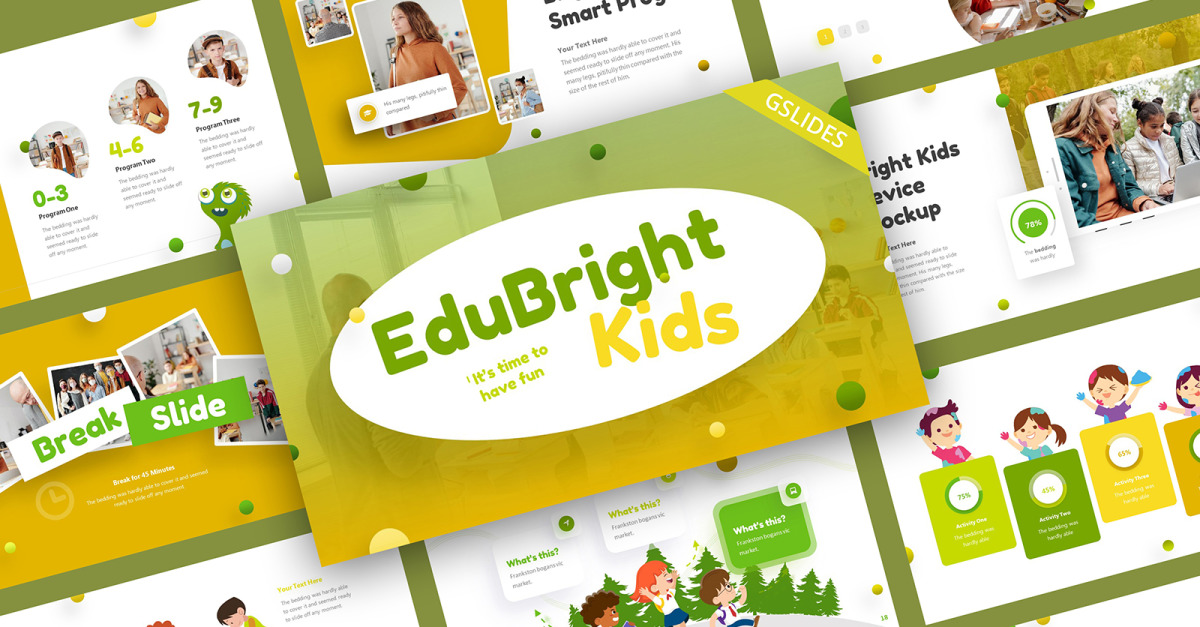 Modèle de diapositives Google pour l'éducation EduBright