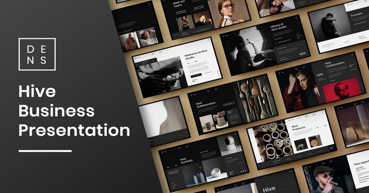 Hive – Busines PowerPoint Template #262404 - TemplateMonster