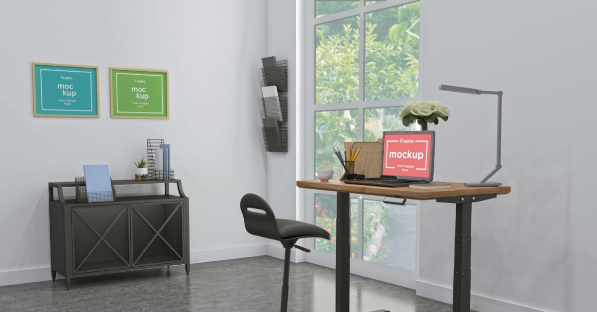 Workstation Frames & Screen Mockup V-53 - TemplateMonster