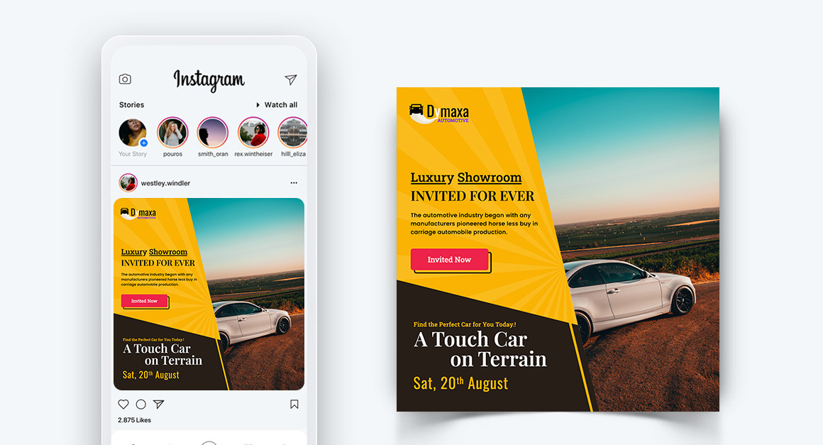 Automotive Service Social Media Post Design Template-02