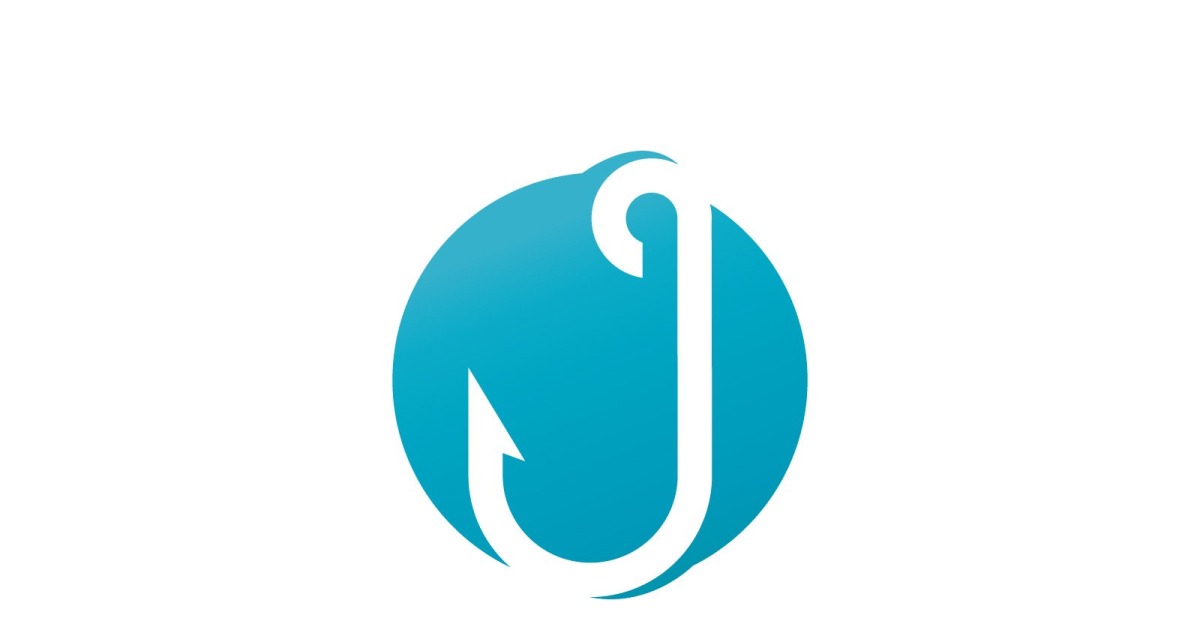 Balıkçılık Kanca Vektör Logo Tasarım Şablonu V11