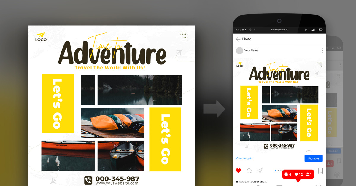 Adventure Travel Tours Dream Destination Instagram And Facebook Social ...