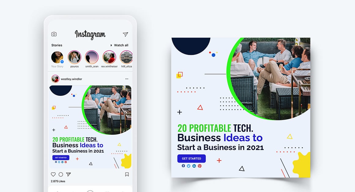 Business Agency Corporate Service Social Media Post Design Template-44