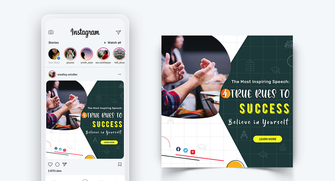 Education Social Media Instagram Post Design Template-06