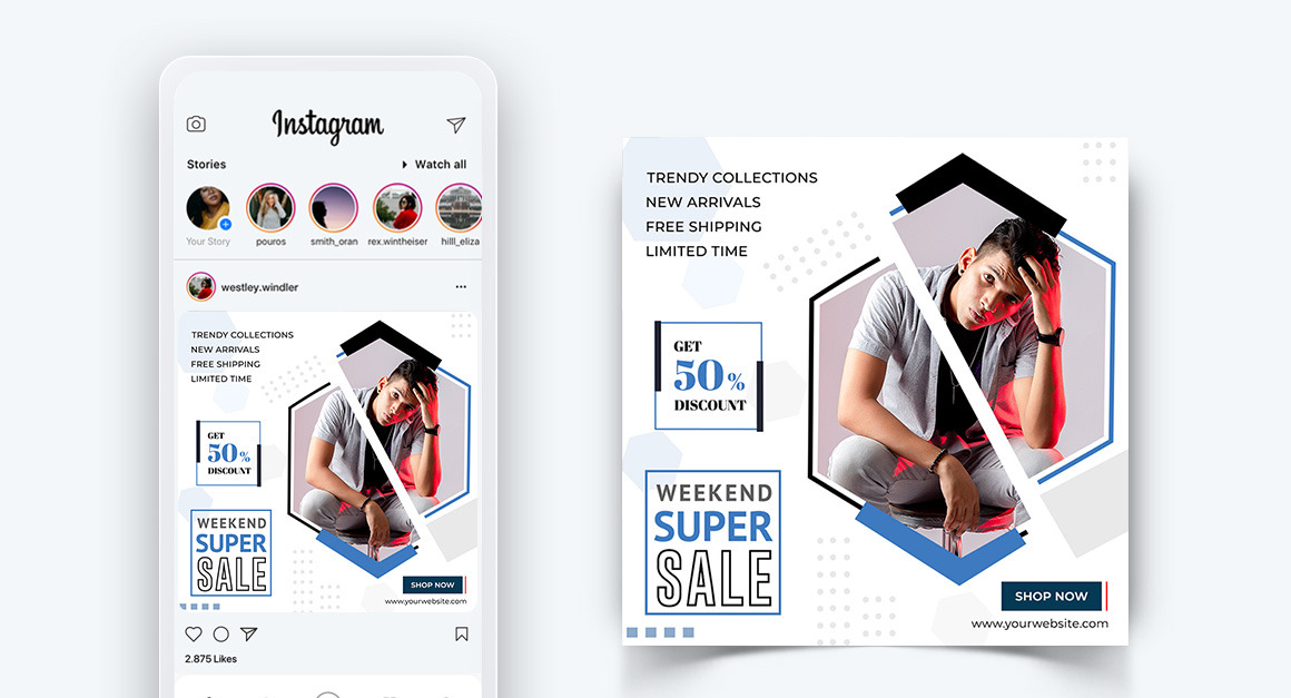 Fashion Sale Offer Social Media Instagram Post Design Template-04