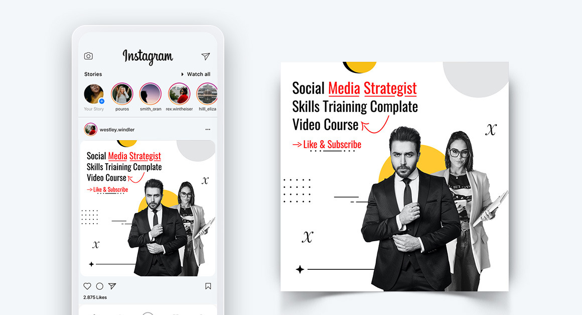 Social Media Workshop Social Media Instagram Post Design Template-14