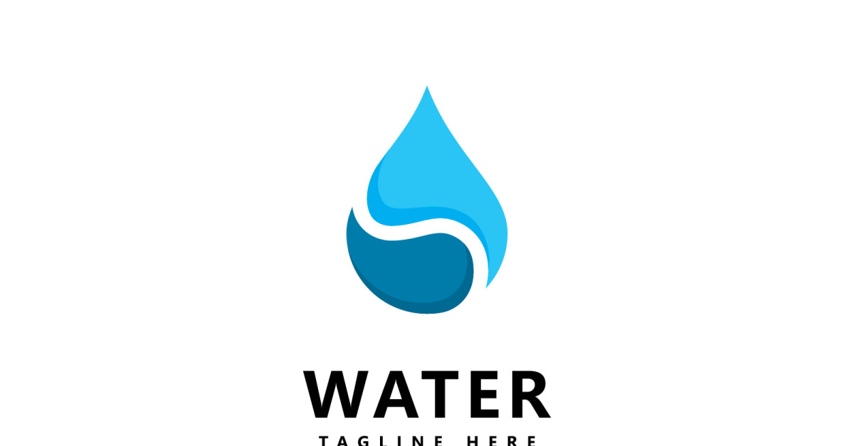 Su Damlası Logo Tasarımı Vektör V8 #264028 - TemplateMonster