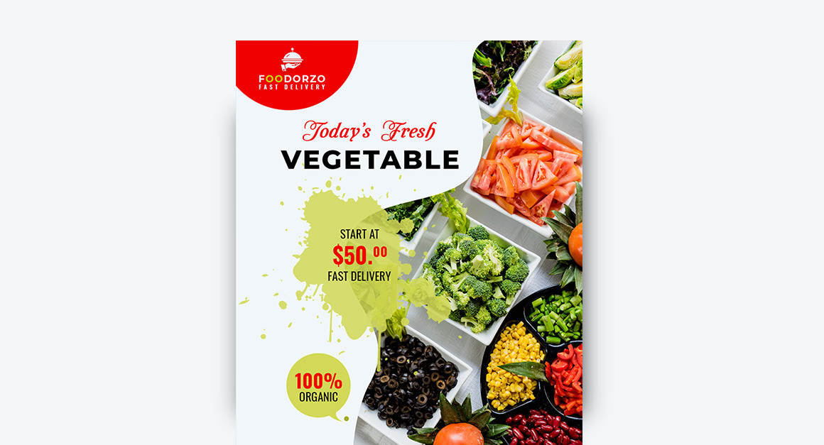 Food Restaurant Offers Social Media Instagram Feed Design Template-02