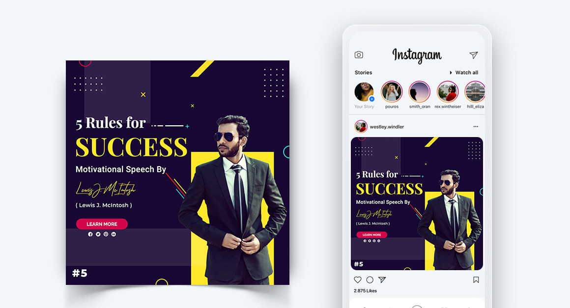 Business Agency Corporate Service Social Media Instagram Post Design-25