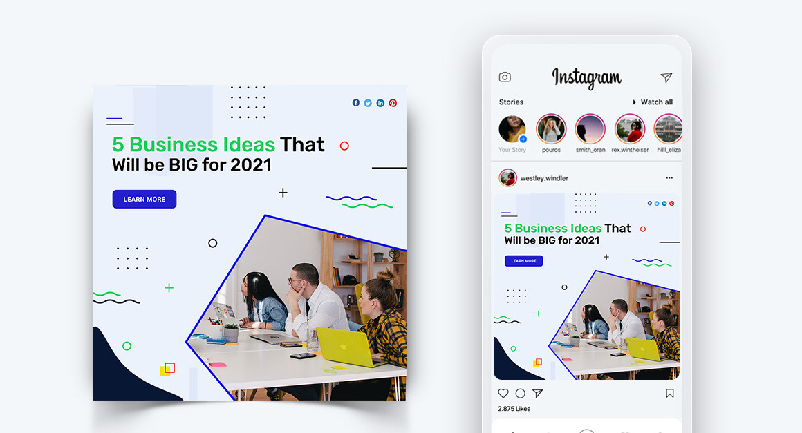 Business Agency Corporate Service Social Media Instagram Post Design-37