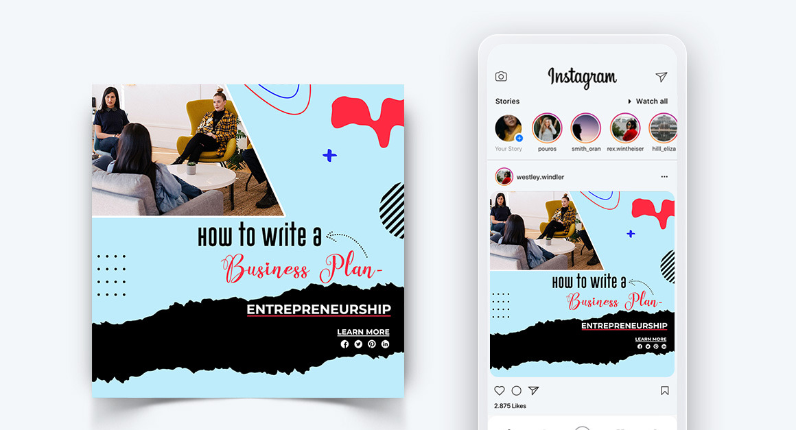 Business Agency Corporate Service Social Media Instagram Post Design-49