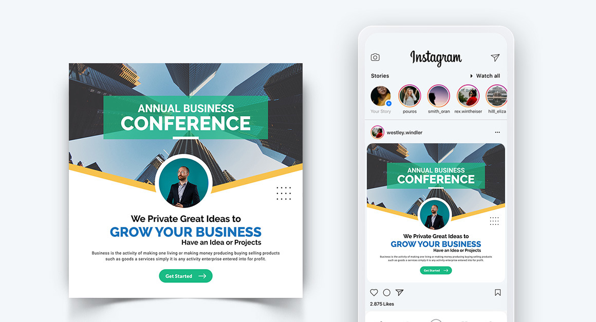 Business Agency Corporate Service Social Media Instagram Post Design-67