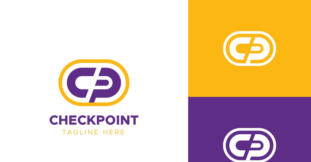 CP Letter Checkpoint Logo Design Template - TemplateMonster