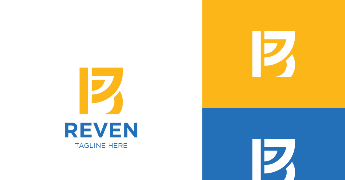 R Letter Reven Logo Design Template #264952 - TemplateMonster