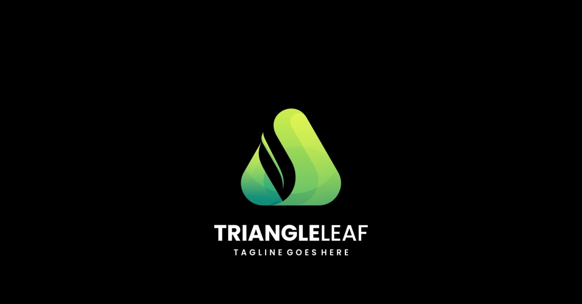 Logo Dégradé Feuille Triangle #265121 - TemplateMonster
