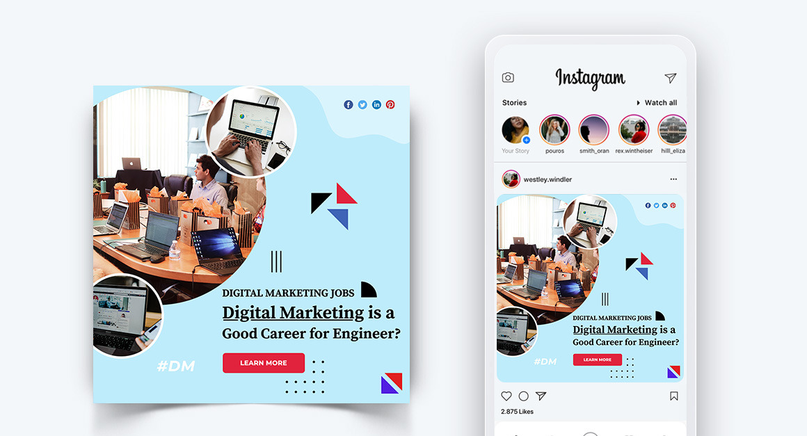 Digital Marketing Agency Social Media Instagram Post Design-13