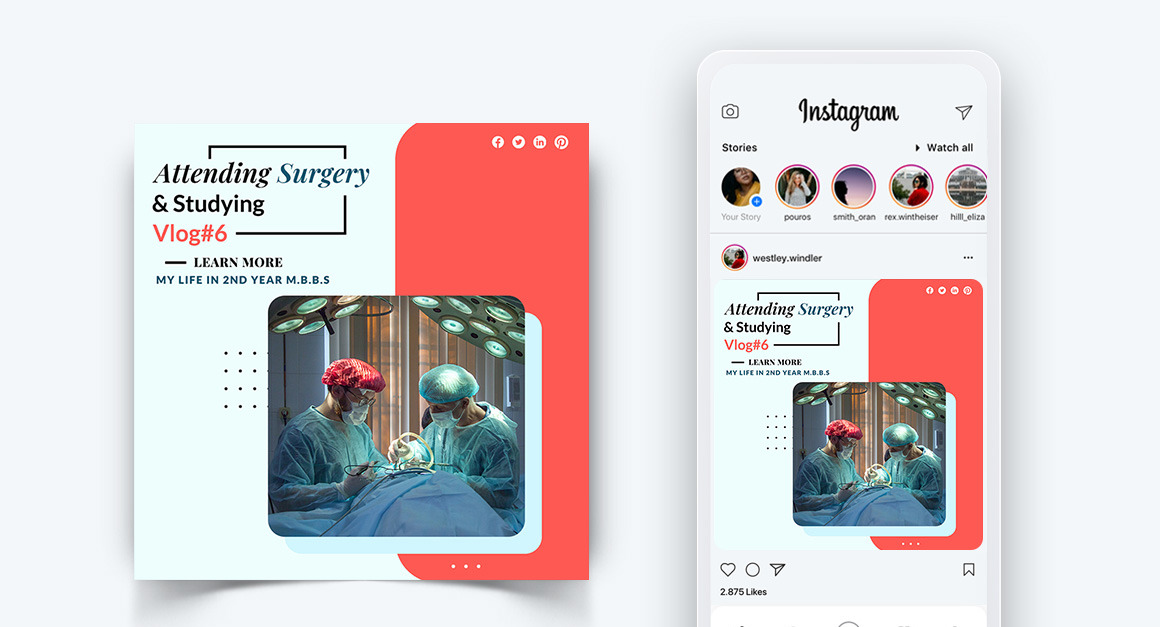 Medical and Hospital Social Media Instagram Post Design-03