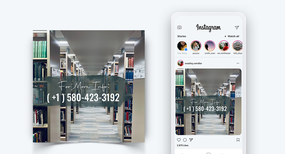 National Librarian Day Social Media Instagram Post Design-18