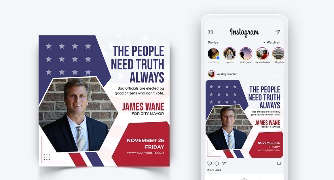 Political Campaign Social Media Instagram Post Design-03