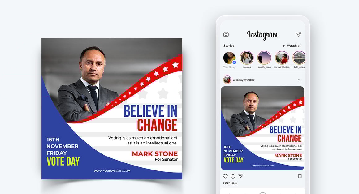 Political Campaign Social Media Instagram Post Design-06