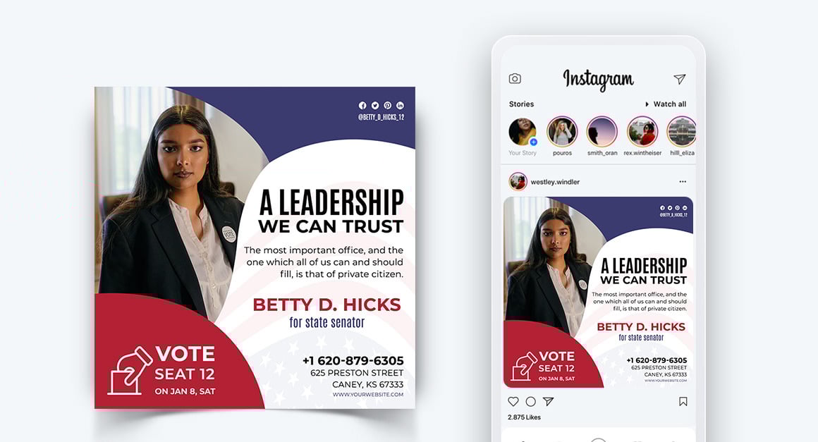 Political Campaign Social Media Instagram Post Design-08