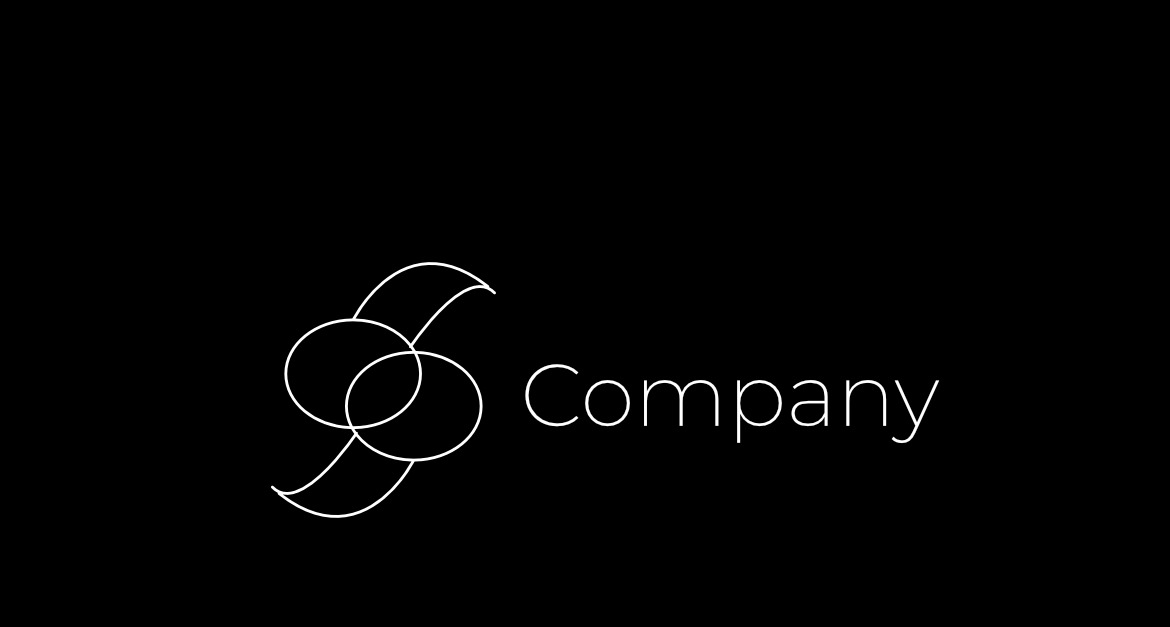 Rundes Logo in dynamischer Tech-Farbverlaufsform