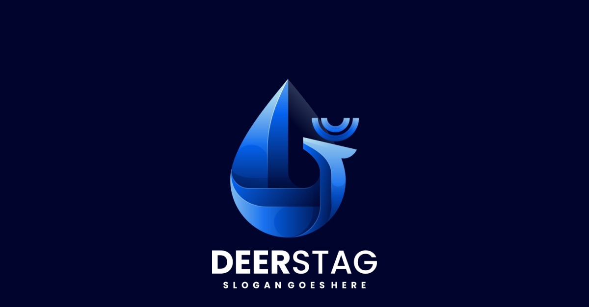 Jeleń Jeleń Gradient Logo Style #265943 - TemplateMonster
