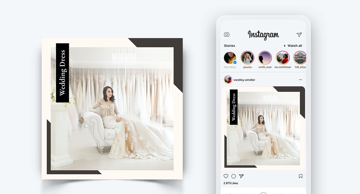 Wedding Invitation Social Media Instagram Post Design-02