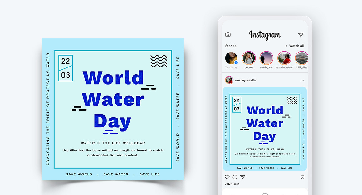 World Water Day Social Media Instagram Post Design-05