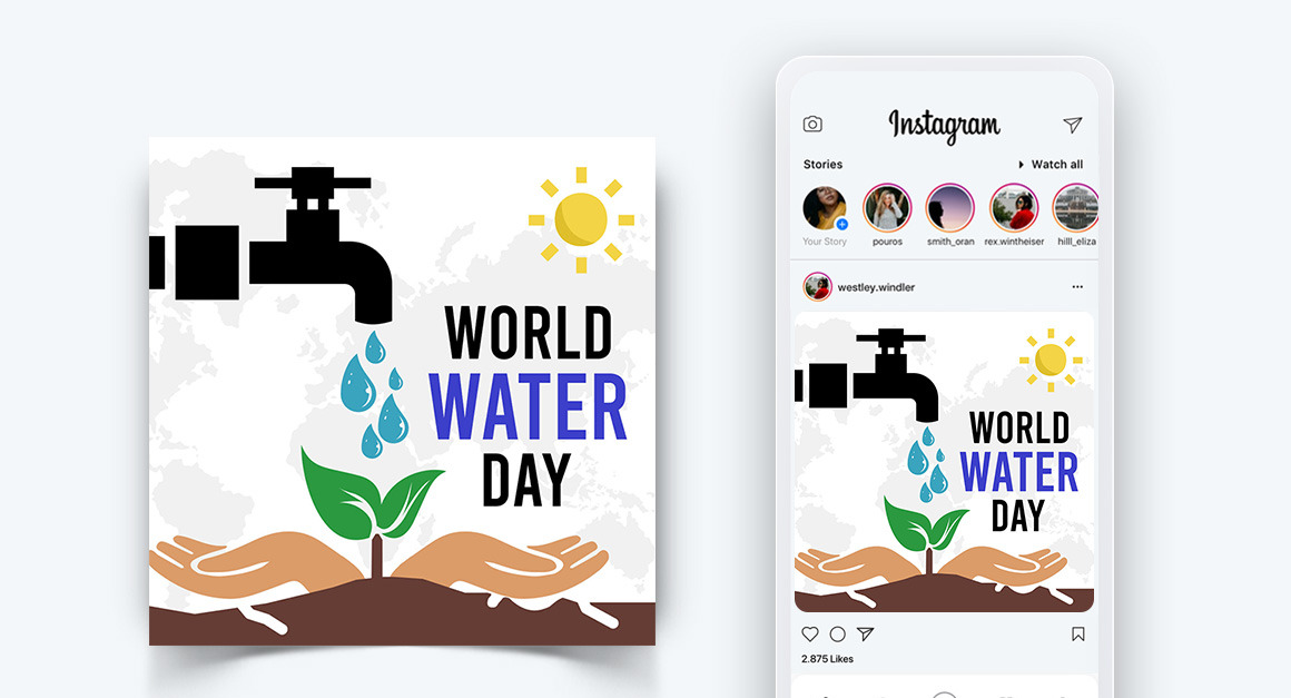 World Water Day Social Media Instagram Post Design-13