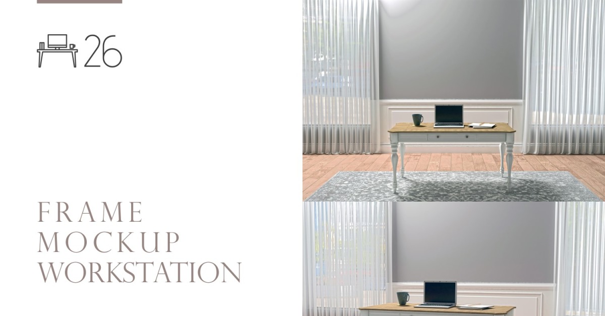 Workstation Screen Mockup, Workplace Study Table Set-26