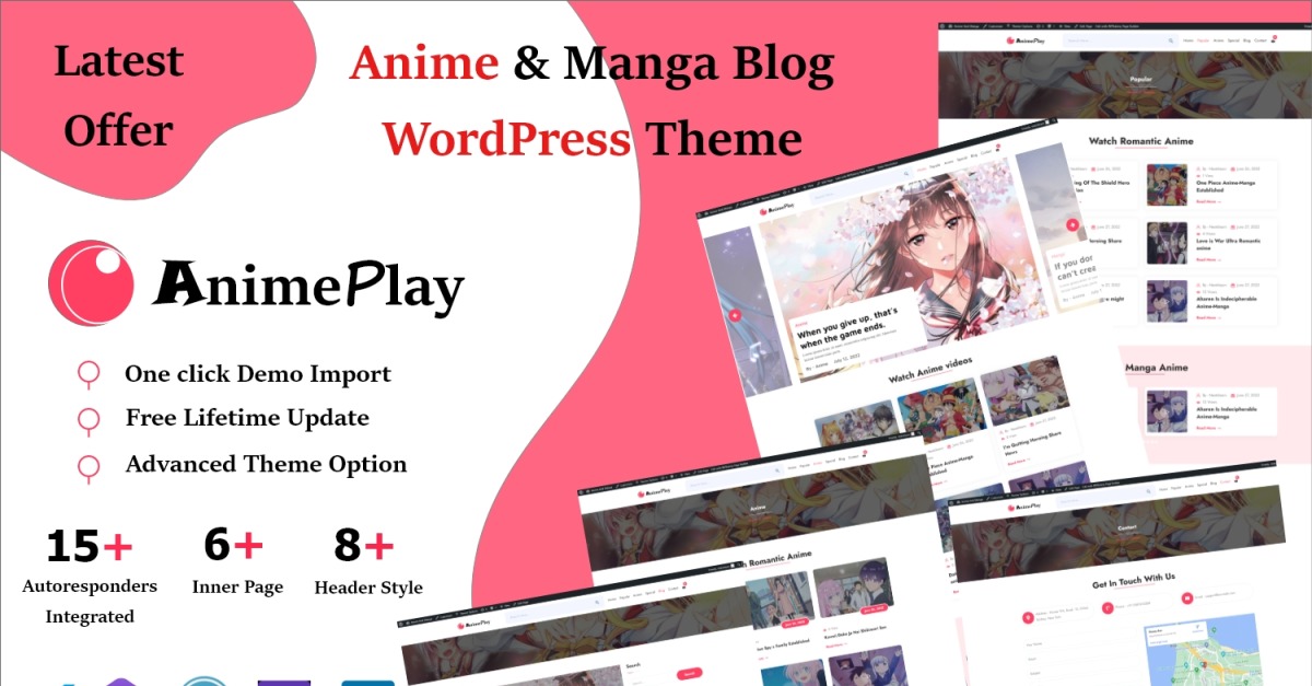 Anime And Manga Blog WordPress Theme - TemplateMonster