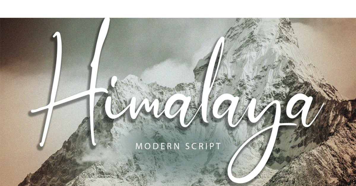 Himalaya Modern Script Font #266542 - TemplateMonster