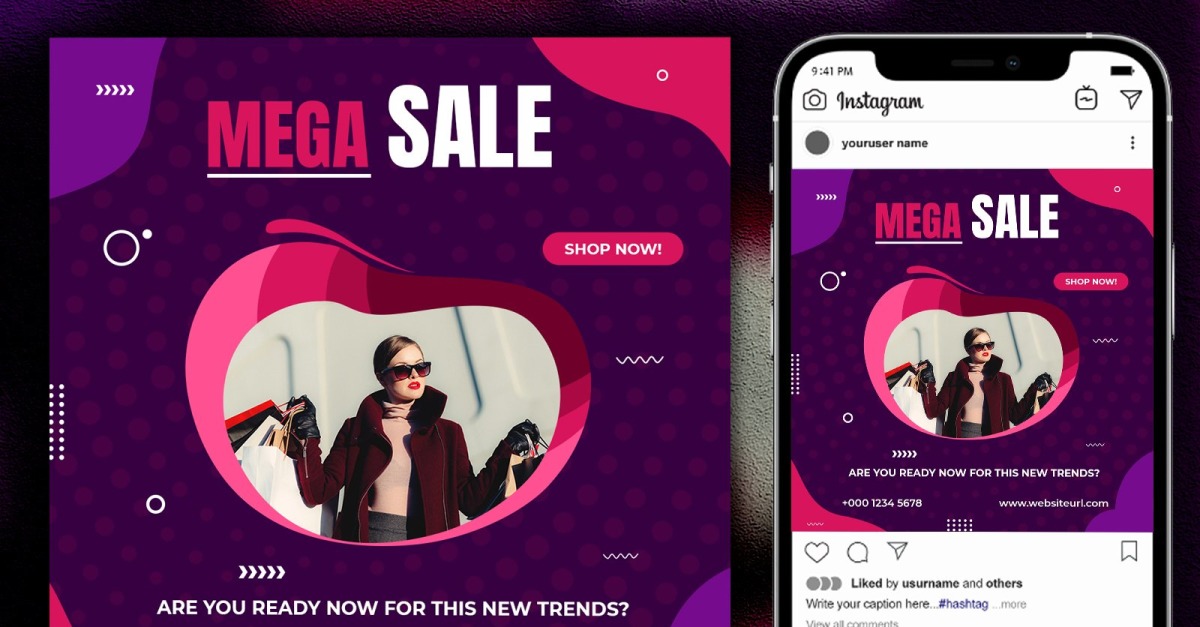 Super Sales Social Media Post Template - TemplateMonster