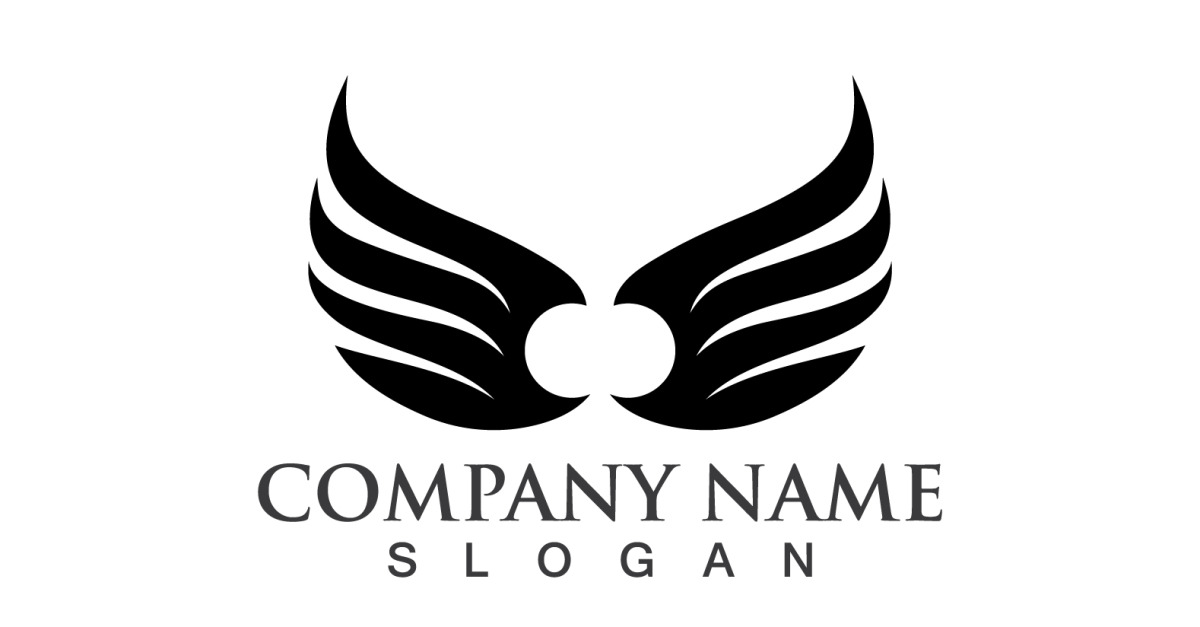 Wings Logo Vector Icon Symbol Iillustration Design Template V28