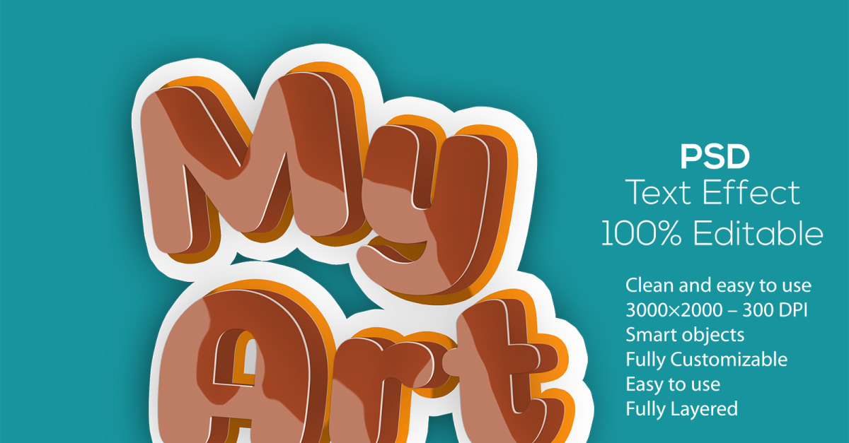 My Art | My Art Cartoon Text Effect | 3D My Art Editable Text Effect ...