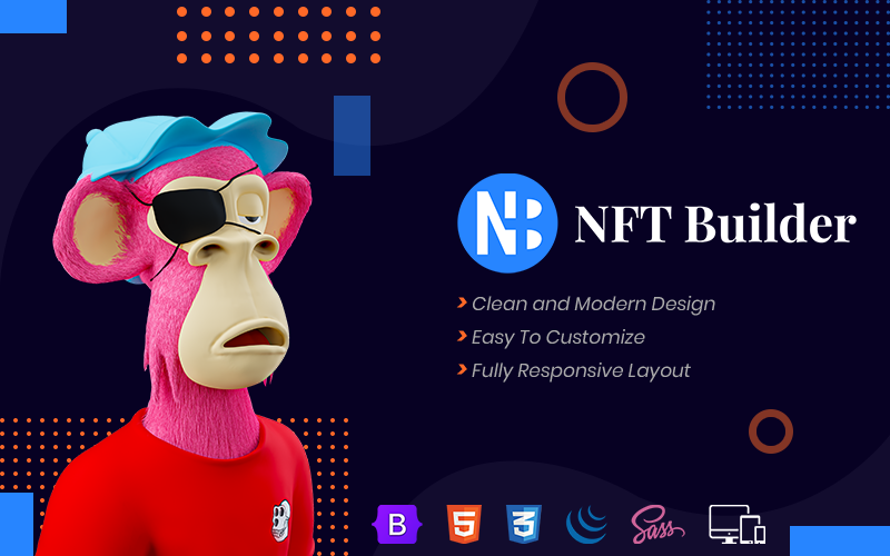 NFT Builder - Modèle HTML et SCSS #267268 - TemplateMonster