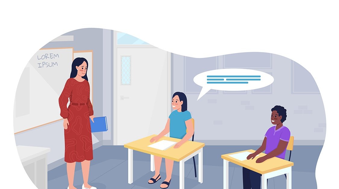 School class vector isolated illustration - TemplateMonster