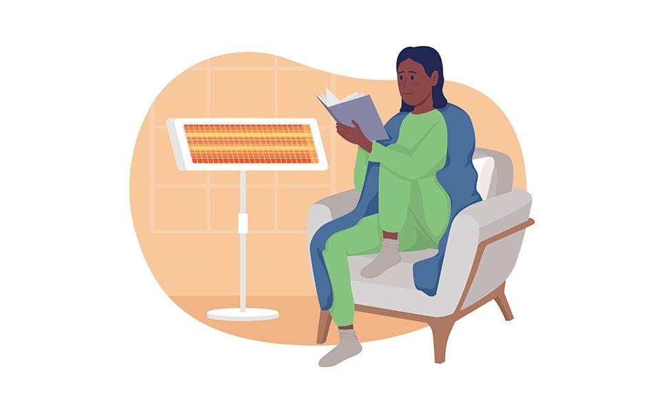 Warm room vector isolated illustration - TemplateMonster