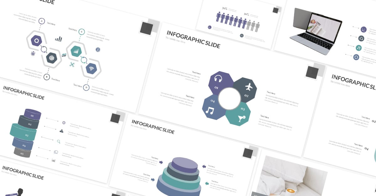 Modèle Powerpoint moderne Whitez #267448 - TemplateMonster