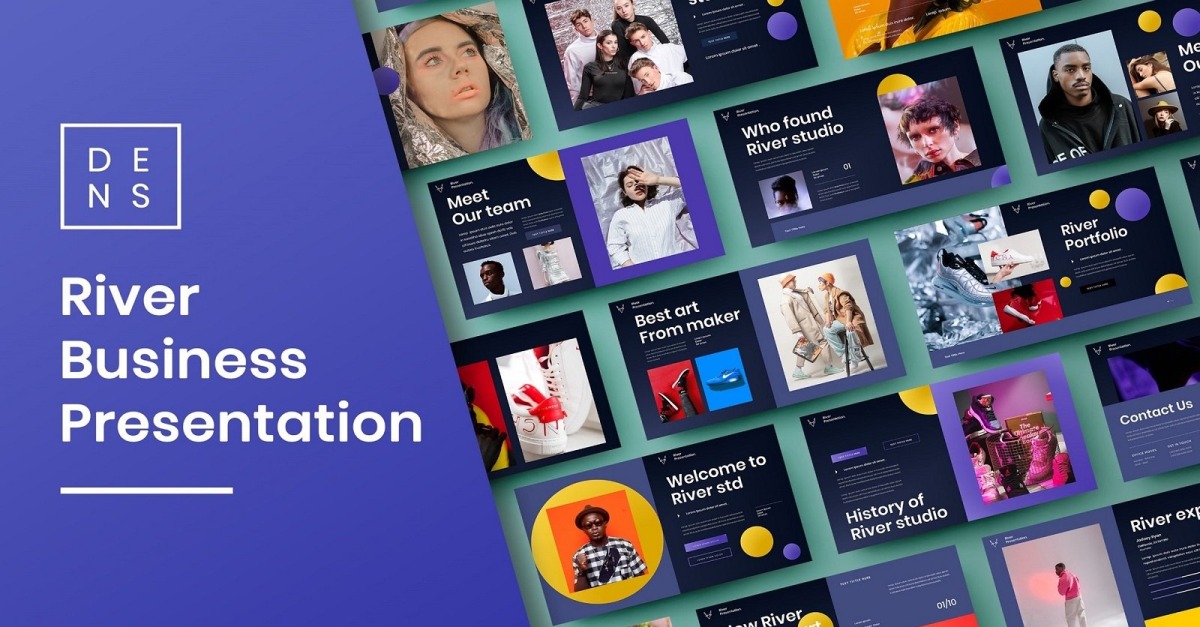 River – Business PowerPoint Template - TemplateMonster