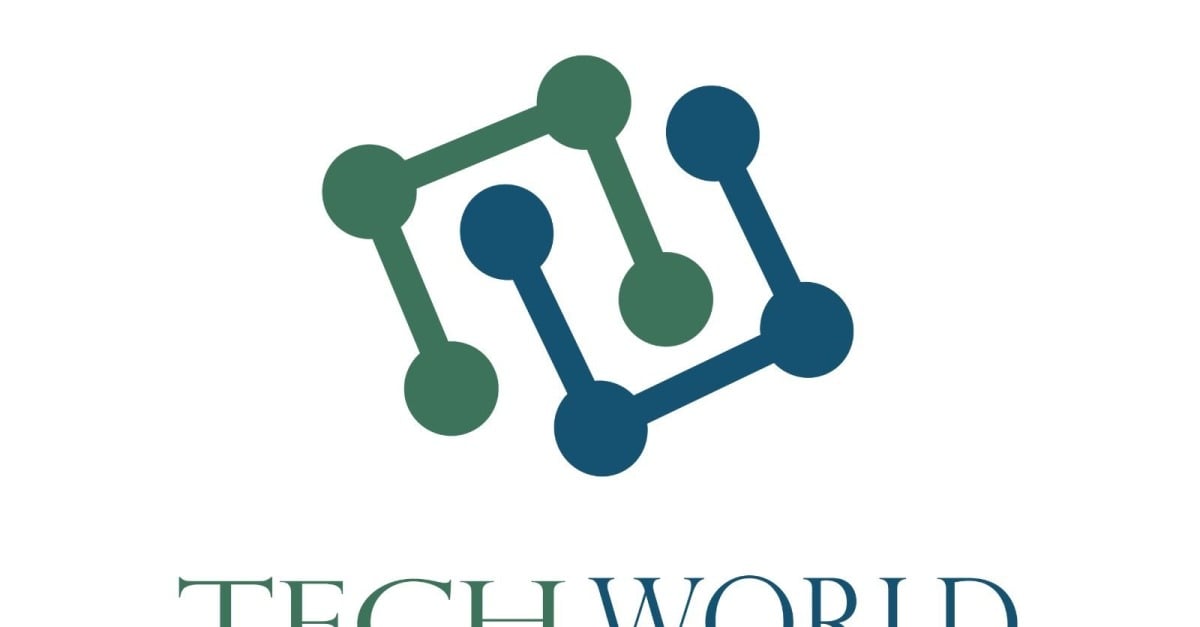 Einfaches TechWorld-Technologie-Logo - TemplateMonster