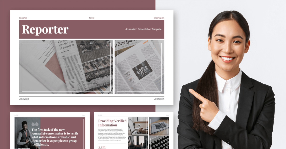 Journalism Presentation Google Slides Template