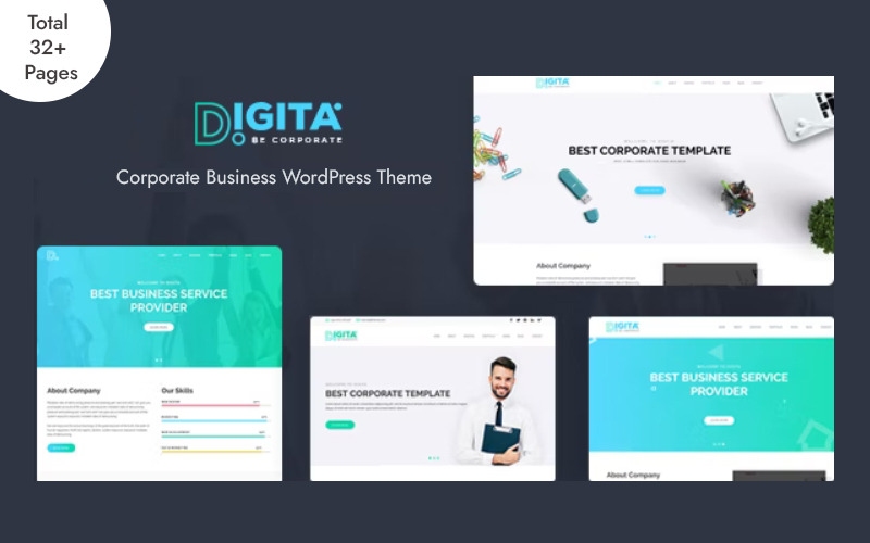 Digita - Thème WordPress pour entreprises - TemplateMonster